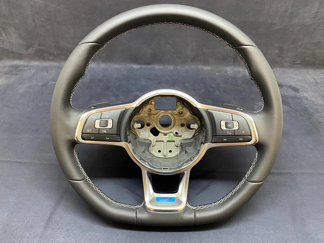 VOLKSWAGEN STEERING WHEEL Leather DSG R-LINE Polo Tiguan Jetta Golf ...