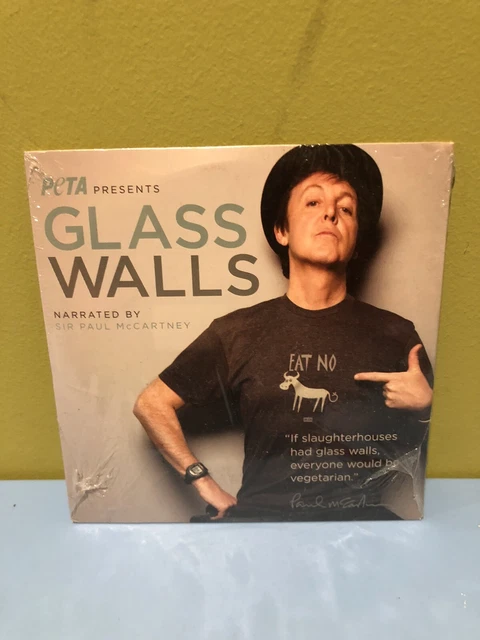 PETA PRESENTS - GLASS WALLS - NARRATED BY PAUL McCARTNEY - NEW SEALED ...