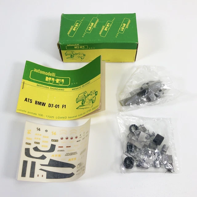 AUTOMODELLI HI-FI NO.46 A T S BMW D7 F1 1984 Car Model Kit - UNUSED ...