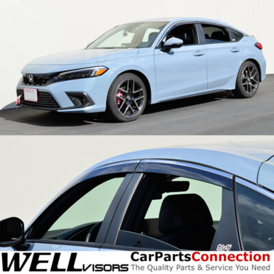 WELLVISORS FOR 2022+ Honda Civic Hatch 2023+ Integra Window Guards ...