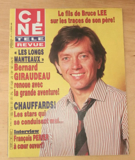PROGRAMMES TV CINE Tele Revue N°7 13 Fev 1986 Bernard Giraudeau Bruce ...