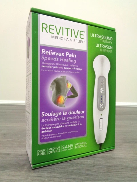 REVITIVE PAIN RELIEF Ultrasound Therapy Machine 1MHz Portable Unit ...