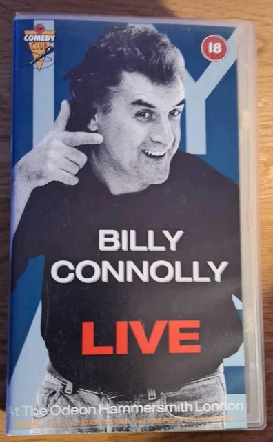 BILLY CONNOLLY VHS Video, Live at the Odeon Hammersmith VGC, Next Day ...