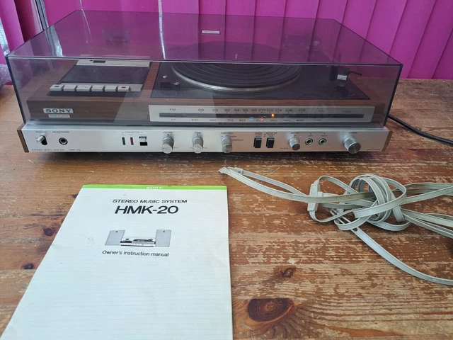 VINTAGE SONY HMK-20 Stereo Music System With Manual. Made In Japan. £19 ...