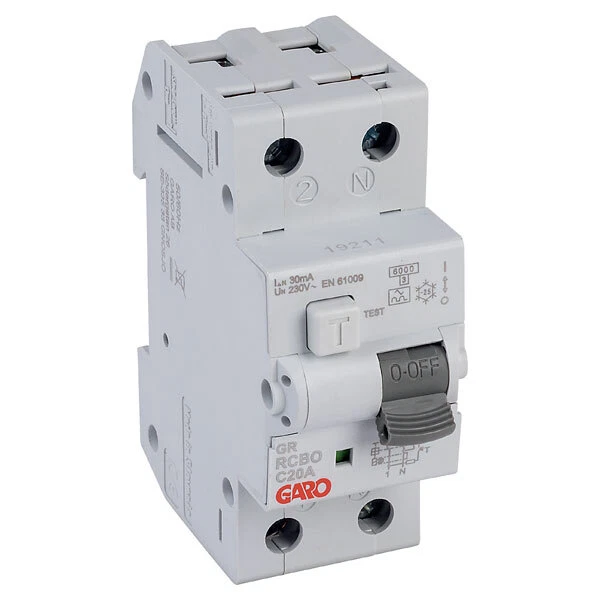 GARO RCBO GRC20 20Amp 2Poli RCBO 30Ma Tipo A Curva 2 Modulo EUR 49,49 ...