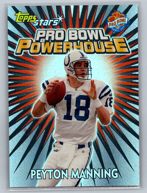 PEYTON MANNING 2000 Topps Stars Pro Bowl Powerhouse PB14 Colts Broncos ...