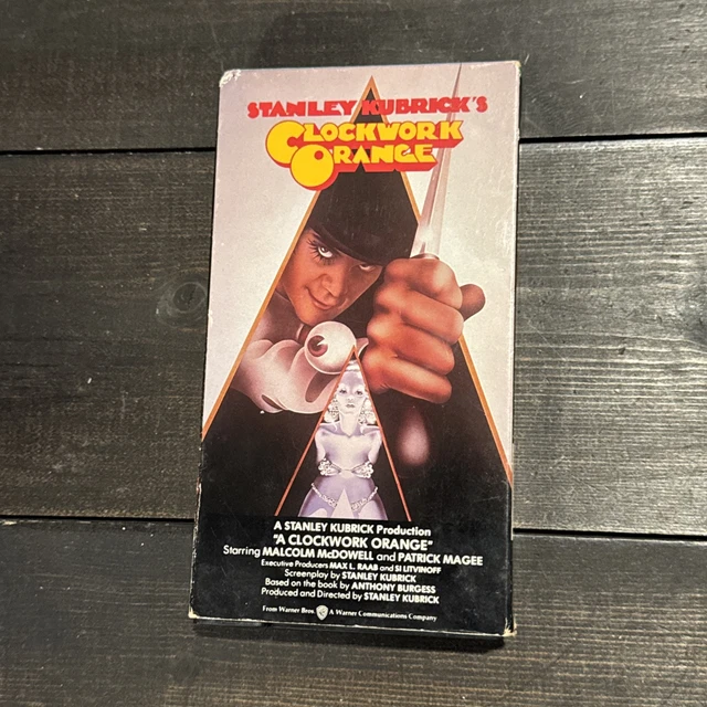A CLOCKWORK ORANGE VHS Stanley Kubrick Malcolm McDowall 1971/1986 ...