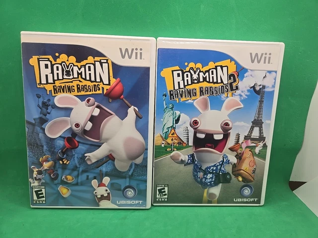 RAYMAN RAVING RABBIDS 1 & 2 Nintendo Wii 2006 and 2007 Video Game ...
