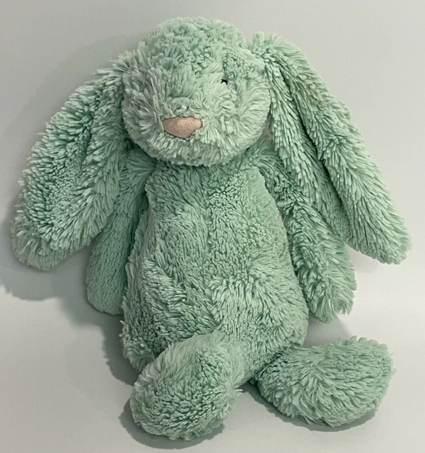 JELLYCAT BASHFUL BUNNY Mint Green Plush Rabbit Stuffed Animal Small ...