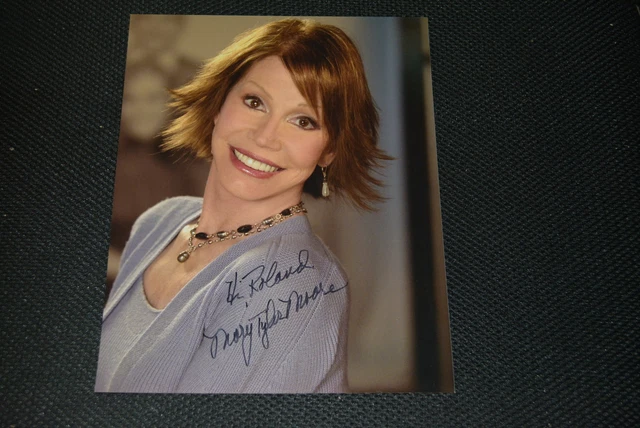 AUTOGRAPHE SIGNÉ MARY TYLER MOORE 20x25 cm ÉPAIS VAN DYKE SHOW EUR 29 ...