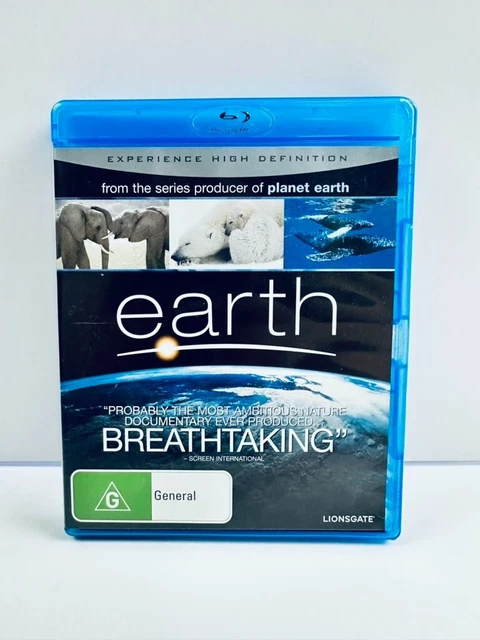 EARTH (BLU-RAY 2007) Planet Earth BBC Documentary Animals VGC Deep Blue ...
