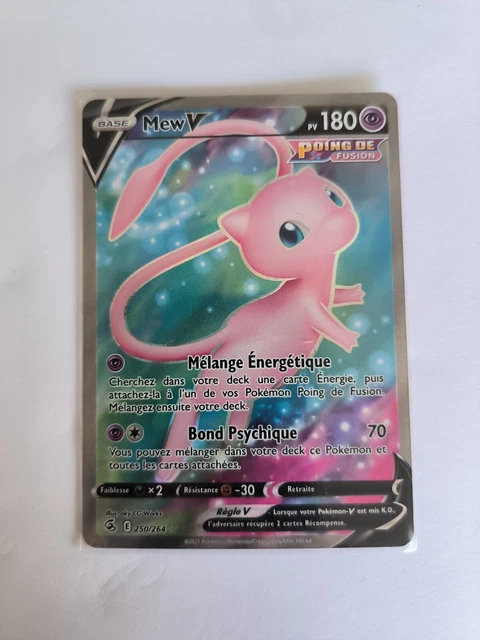 CARTE POKÉMON : Mew V 250/264 Poing de Fusion Française comme neuve EUR ...