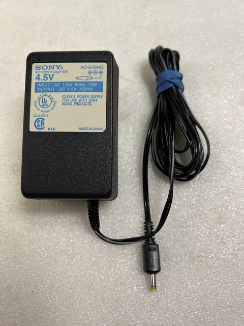 OEM ORIGINAL GENUINE SONY AC-E45HG Walkman Discman Power Supply Adapter ...