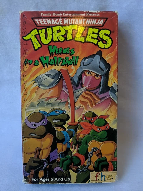 TEENAGE MUTANT NINJA Turtles 1985 VHS Tapes Heroes In A Half Shell F.H ...