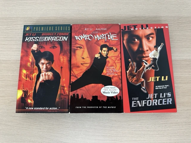 JET LI - 3 Martial Arts VHS Lot - Romeo Must Die, Kiss Of The Dragon ...