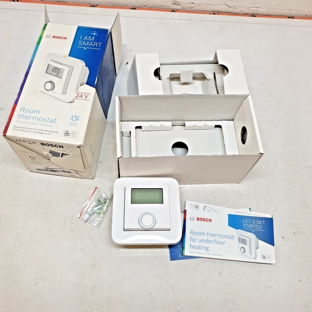 BOSCH SMART HOME Room Thermostat (for underfloor heating with wired ...