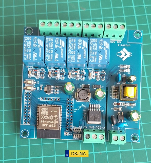ESP32 WIFI BLUETOOTH 4 Channel Relay Module AC DC ESP32-WRM Development ...
