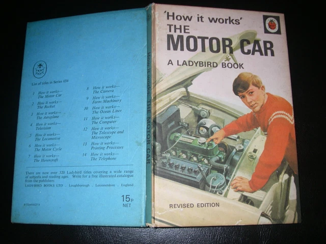 THE MOTOR CAR, 'How it works', Vintage Ladybird book 654 series £3.20 ...