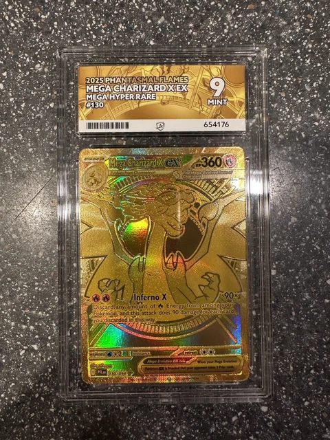 POKEMON TCG MEGA Charizard X EX 130/094 GOLD Ace 9 £322.90 - PicClick UK