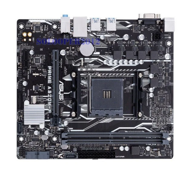 ASUS PRIME A320M-F Socket AM4 AMD A320 DDR4 DIMM Motherboard Micro ATX ...