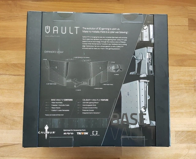 CALIBUR11 BASE VAULT for XBOX 360 S / Slim Console -3D Armored Gaming ...