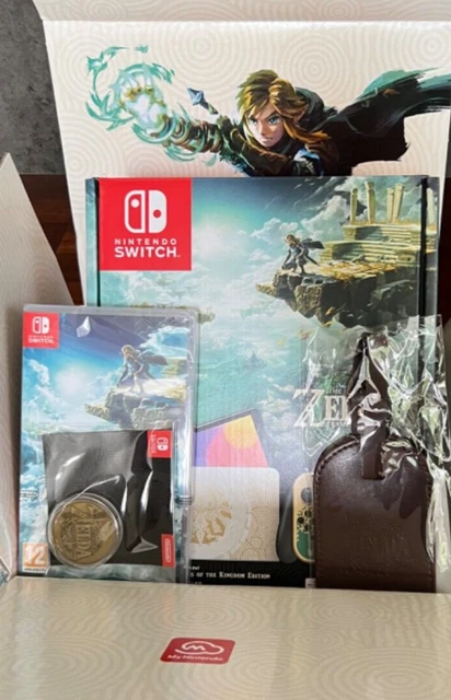 NINTENDO SWITCH OLED Zelda bundle tears of kingdom game coin luggage ...