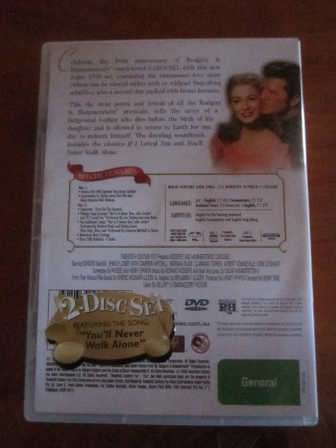 DVD CAROUSEL 50TH Anniversary Edition 2 Disc Set Great ** Must See ...