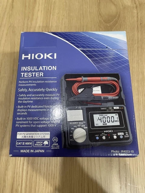 INSULATION RESISTANCE TESTER for Photovoltaic System IR4053-10 HIOKI JP ...