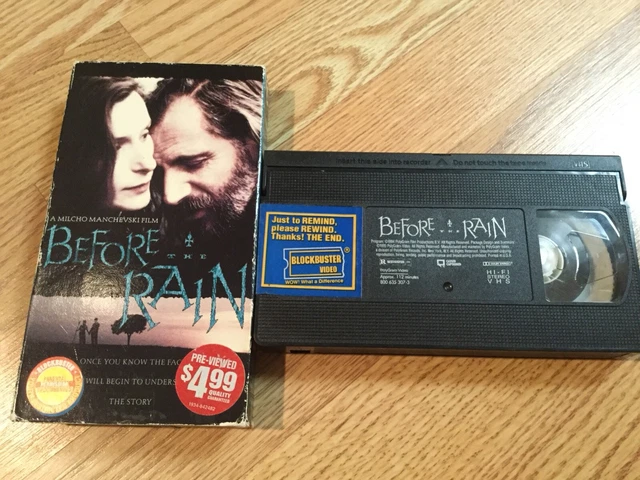 BEFORE THE RAIN 1994 Rare VHS Tape, Milcho Manchevski, Ex Blockbuster Rental £4.69 - PicClick UK
