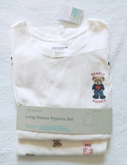 PRIMARK TEDDY BEAR Womens Pyjamas 2XS £27.24 - PicClick UK