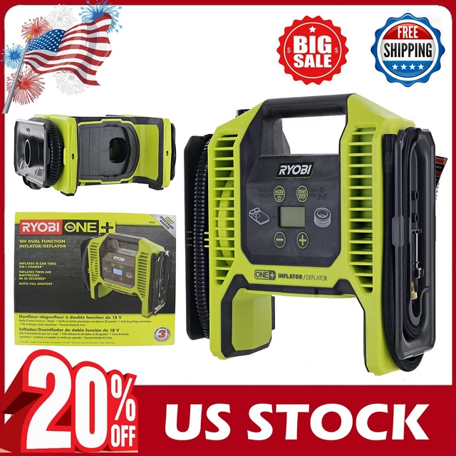 RYOBI P747 18-VOLT ONE Dual Function Inflator/Deflator (Tool Only) £76. ...