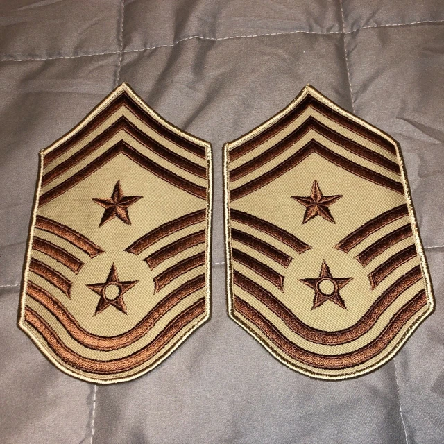 US AIR FORCE enlisted rank command chief master sergeant shoulder patch ...