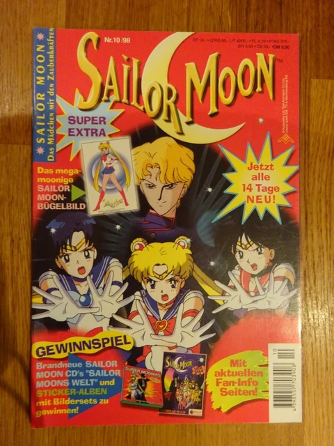 SAILOR MOON COMIC #10/98 con immagine da stiro + poster! NUOVO! Manga ...