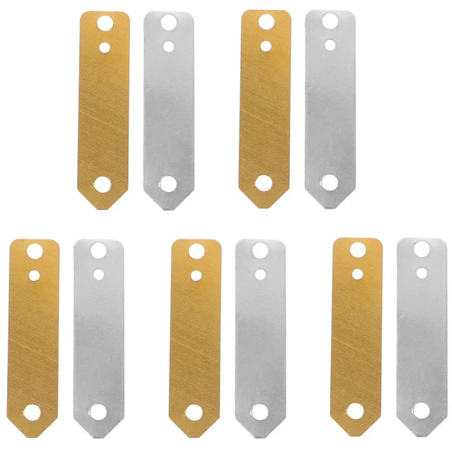 10PCS COPPER ZINC Anode Sheet Electrode Strip Fruit Battery Experiment ...
