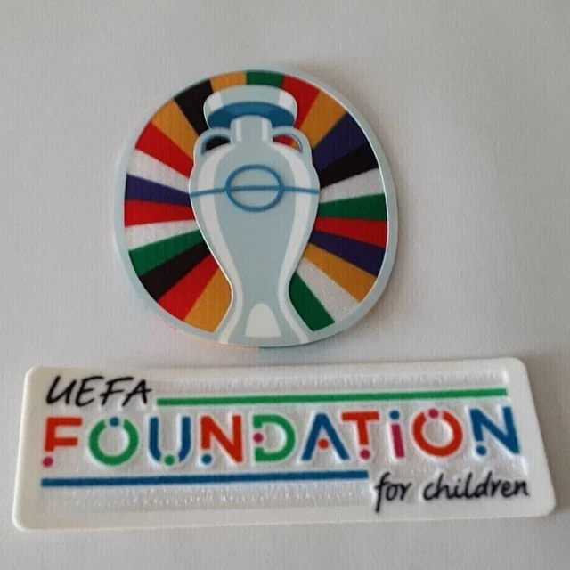 2024 UEFA EURO 2024 Cup + Foundation Football Arm Shirt Sleeve Patch ...