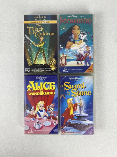 4 X BULK VHS Lot Childrens Kids Movies Walt Disney PAL Video Bundle $24 ...