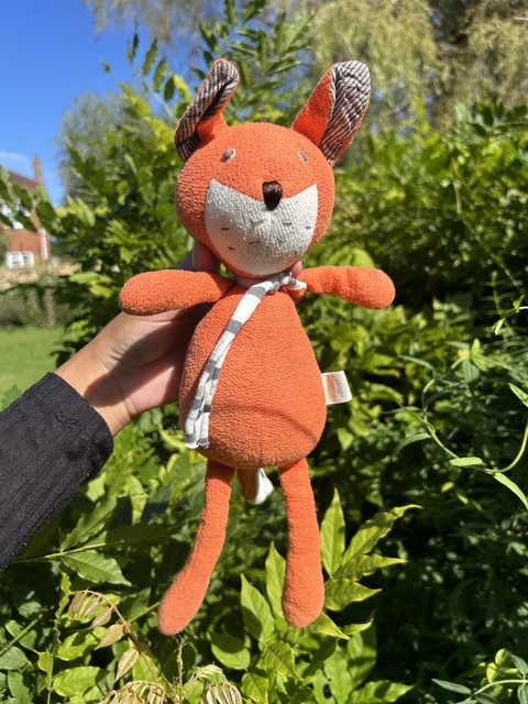 HAZEL VILLAGE ORGANIC Cotton Doll Plush Fox In Scarf 2015 Retired ...