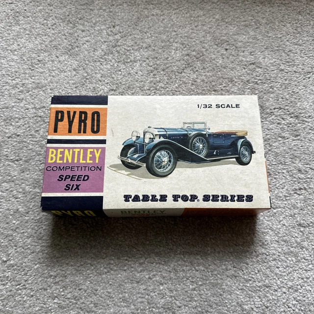 VINTAGE PYRO 1930 Bentley Competition Speed Six 1/32 kit boxed C323-60 ...
