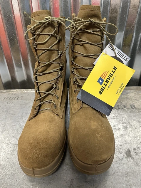 BELLEVILLE USMC HOT Weather Steel Toe Boots 550ST Brown Leather 13 R £ ...