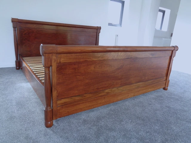 SUPERIOR QUALITY SIMON Horn Sleigh Bed And Base To Fit Super King So ...