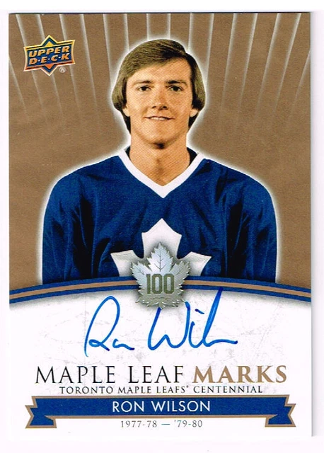 AUTOGRAPHE 2017 TORONTO Centennial MAPLE LEAF MARKS Ron WILSON EUR 54 ...