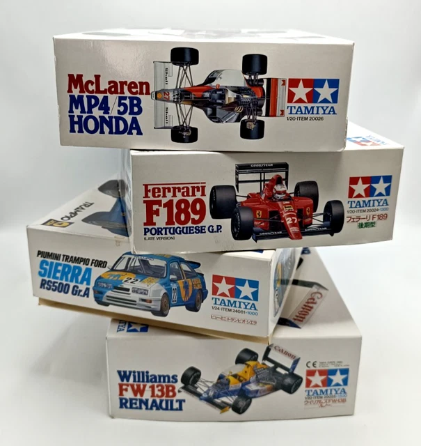 TAMIYA PLASTIC KIT Car Job Lot Of 4 **Empty Boxes** (No Models) Mclaren ...