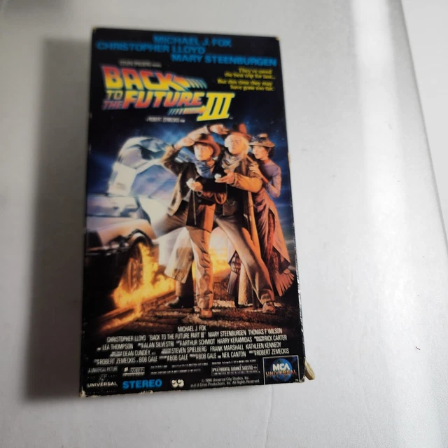 BACK TO THE Future lll 3 VHS Movie MCA Tape Vcr Comedy Sci-fi £8.20 ...