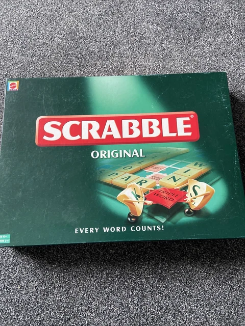 SCRABBLE MATTEL BOARD Game Raised Grid Complete Rare Year 2000 VGC EUR ...