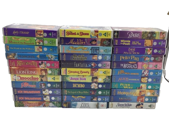 WALT DISNEY CLASSICS VHS Tapes Job Lot Collection Bundle x 7 £6.99 ...