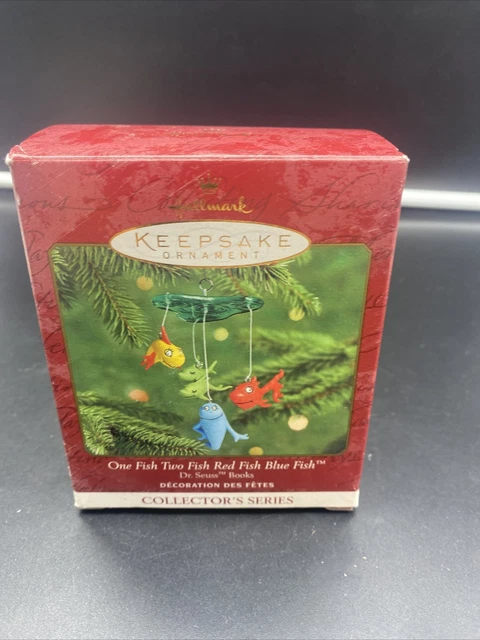 HALLMARK KEEPSAKE CHRISTMAS Ornament ONE FISH TWO FISH Dr. Seuss NEW ...