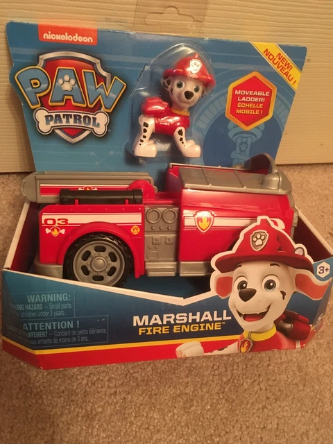 PAW PATROL, MARSHALL’S Fire Engine Vehicle with Marshall’s Fire Engine ...