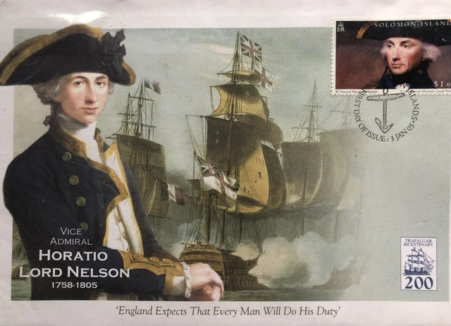 SOLOMON ISLANDS 2005 Commemorative Cover, Horatio Lord Nelson £3.84 ...
