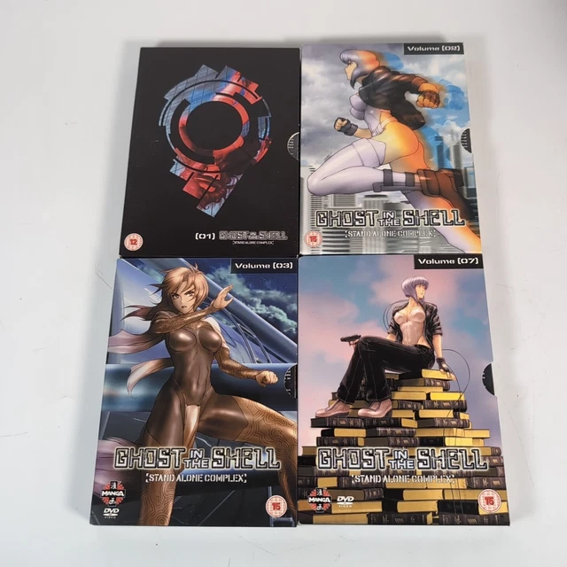 GHOST IN THE Shell Stand Alone Complex Volumes 1-3 & 7 DVD Bundle PAL £ ...