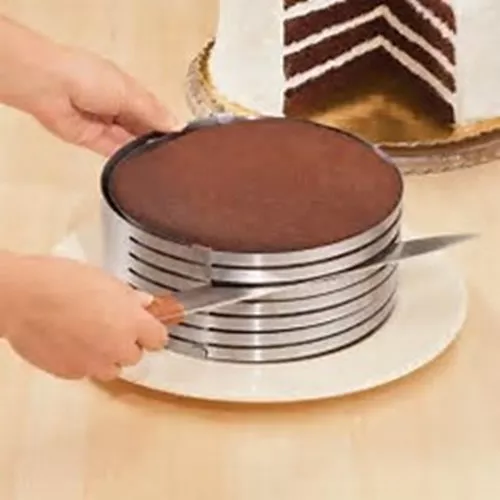 LAYERS CAKE SLICER Cutting Baking 7 Guide 16to20 cm High Quality ...